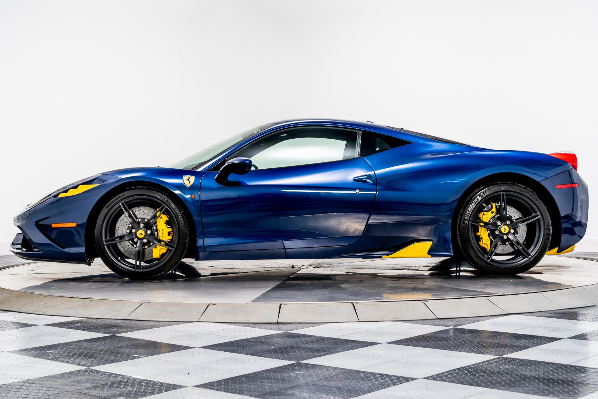 Blue Chrome Ferrari 458