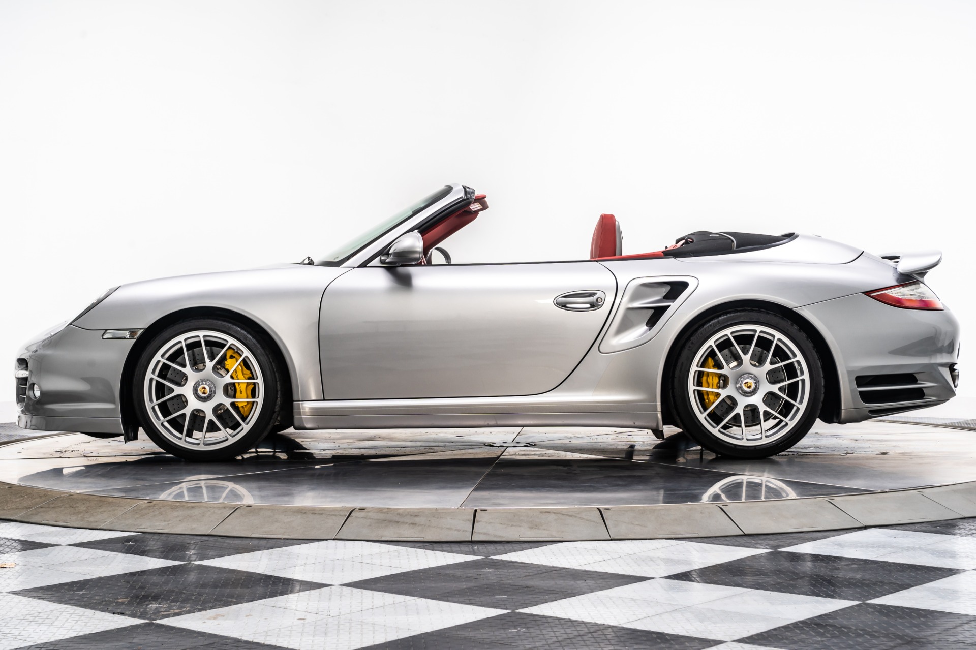 Silver Porsche Convertible