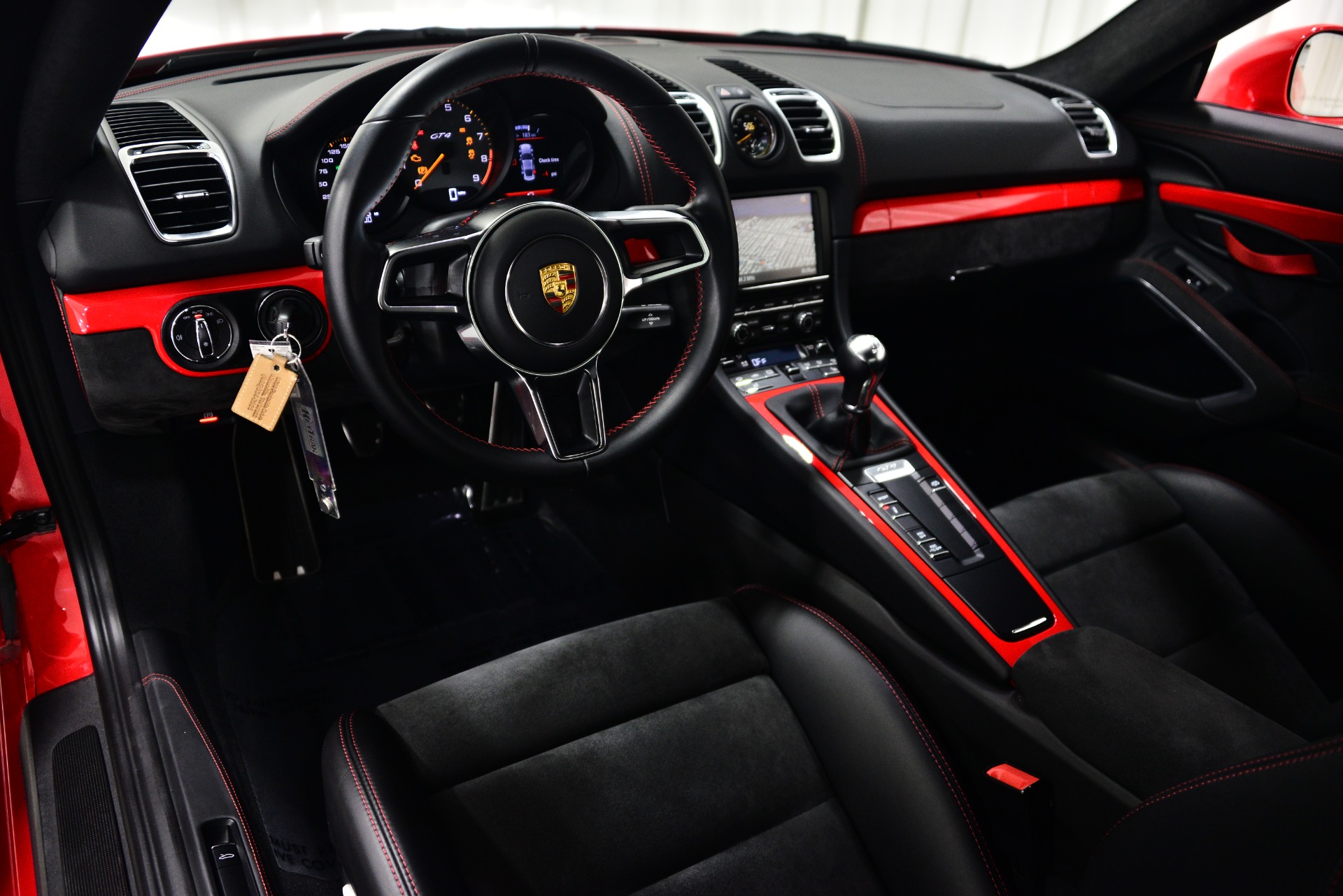 Porsche Cayman Red Interior