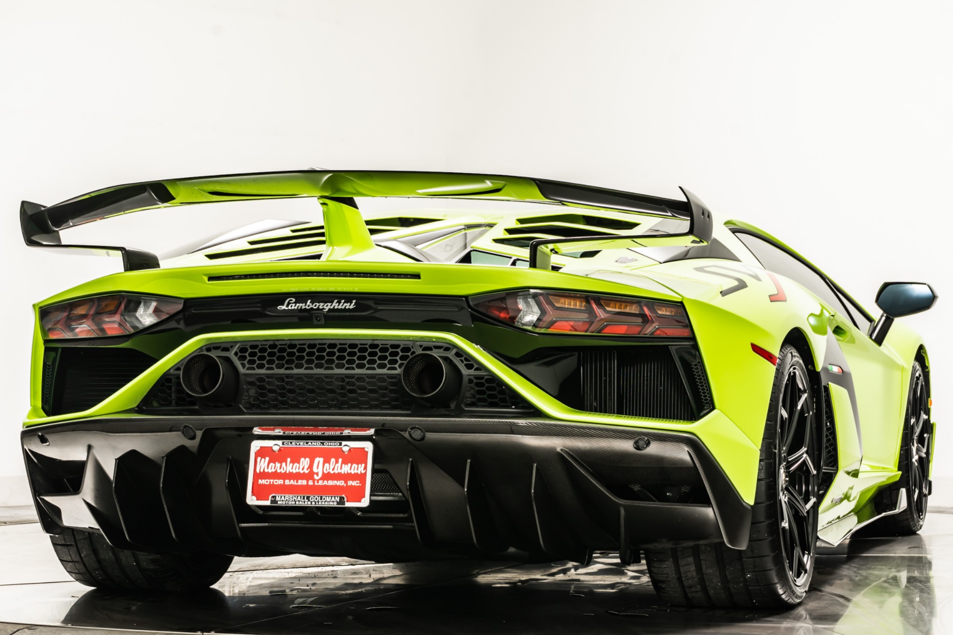 Lime Green Lamborghini Aventador