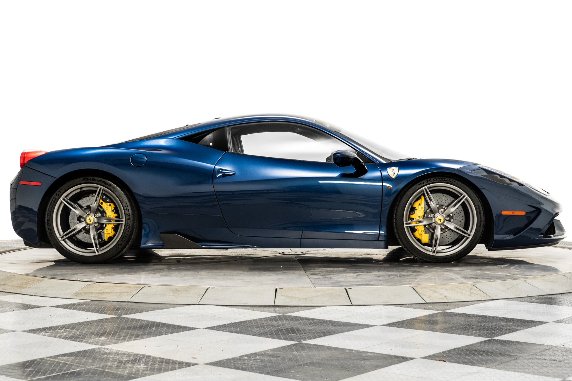 Ferrari 458 Speciale Blue Blue Ferrari 458 Speciale At A Dealership